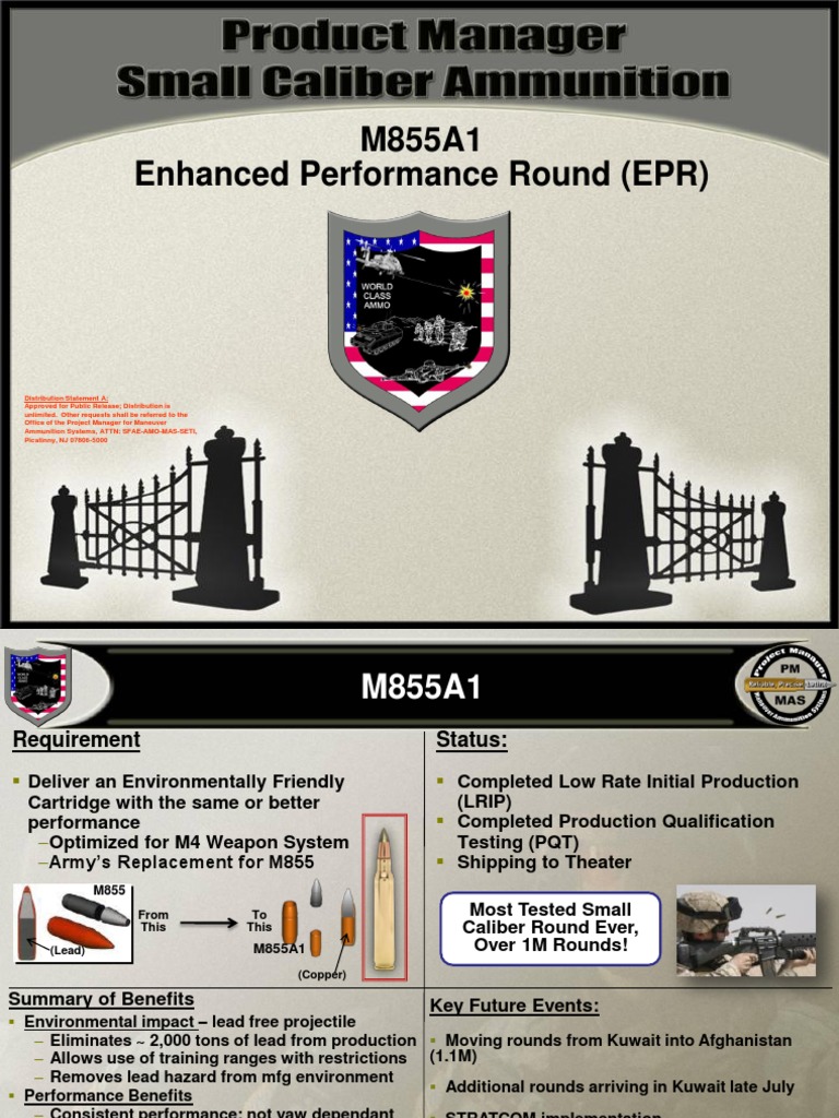 5.56x45 M855A1 | PDF | Military Equipment | Military Technology