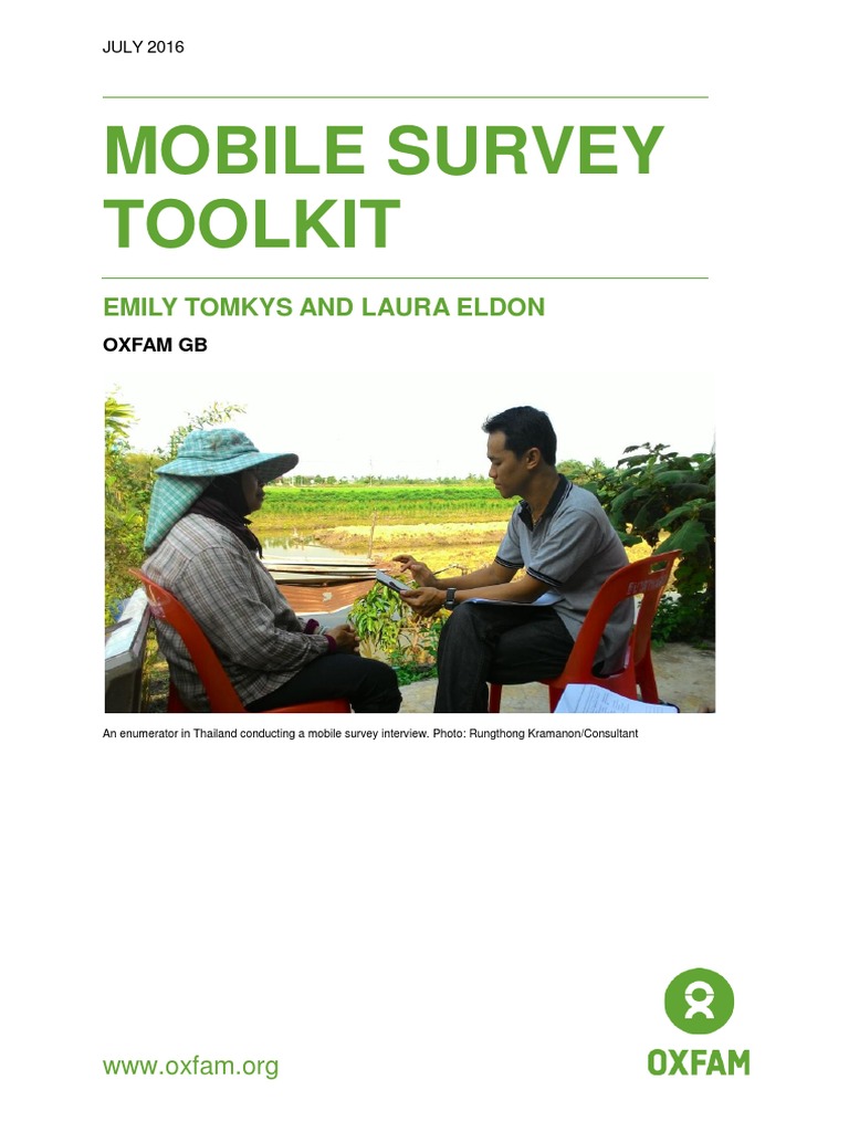 Mobile Survey Toolkit | PDF | Survey Methodology | Mobile Phones