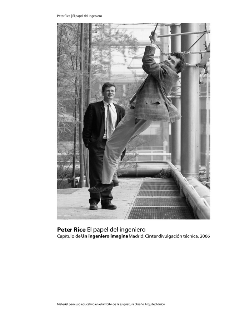 Peter Rice - El Papel Del Ingeniero | PDF