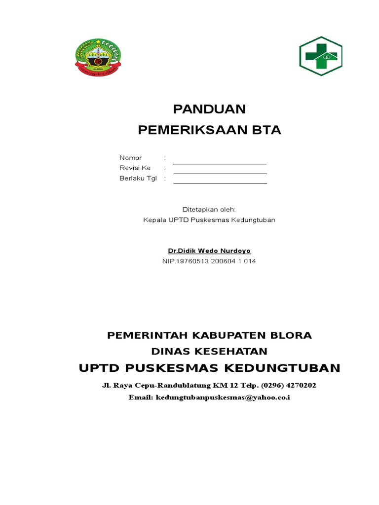 Panduan Pemeriksaan BTA TB | PDF