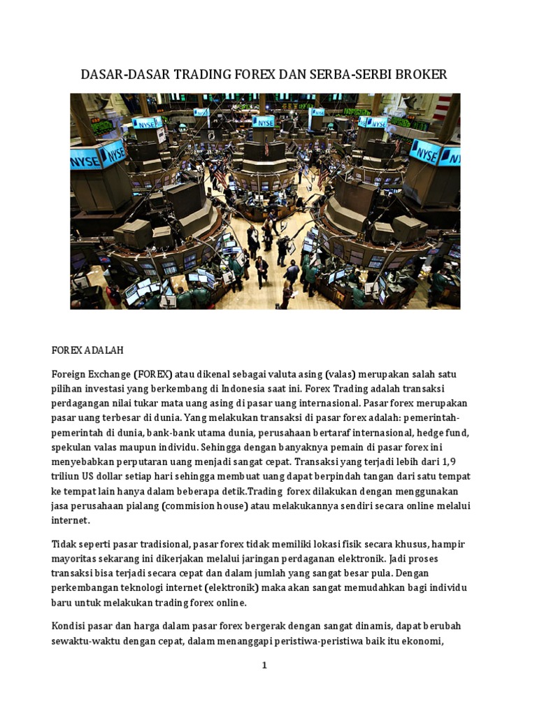 Dasar Dasar Trading Forex PDF | PDF