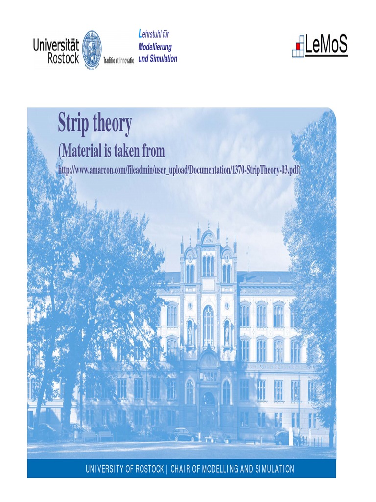Strip Theory | Download Free PDF | Waves | Rotation