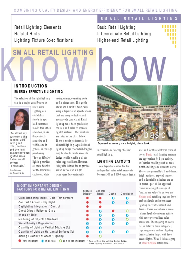 Retail Guide | PDF | Lighting | Retail