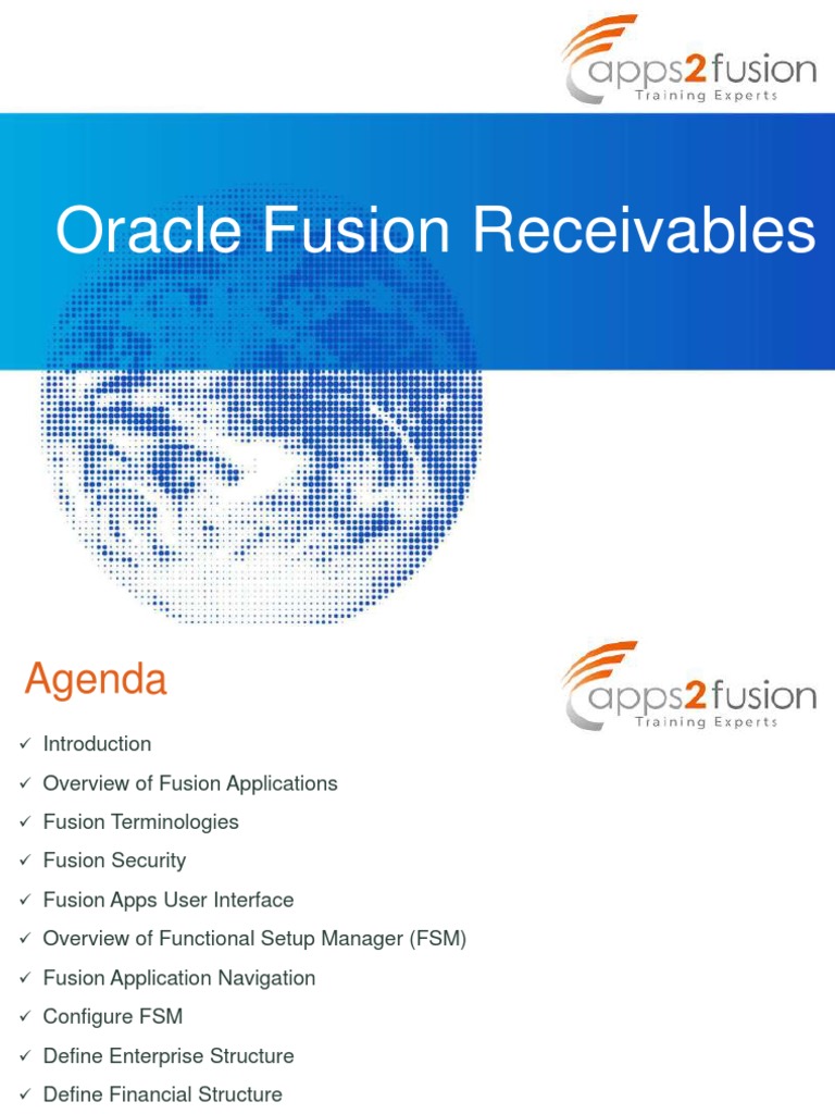 Fusion Apps - Receivables | PDF | Oracle Database | Invoice