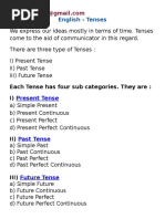 French Verb Tense Cheat Sheet | PDF | Perfect (Grammar) | Language ...