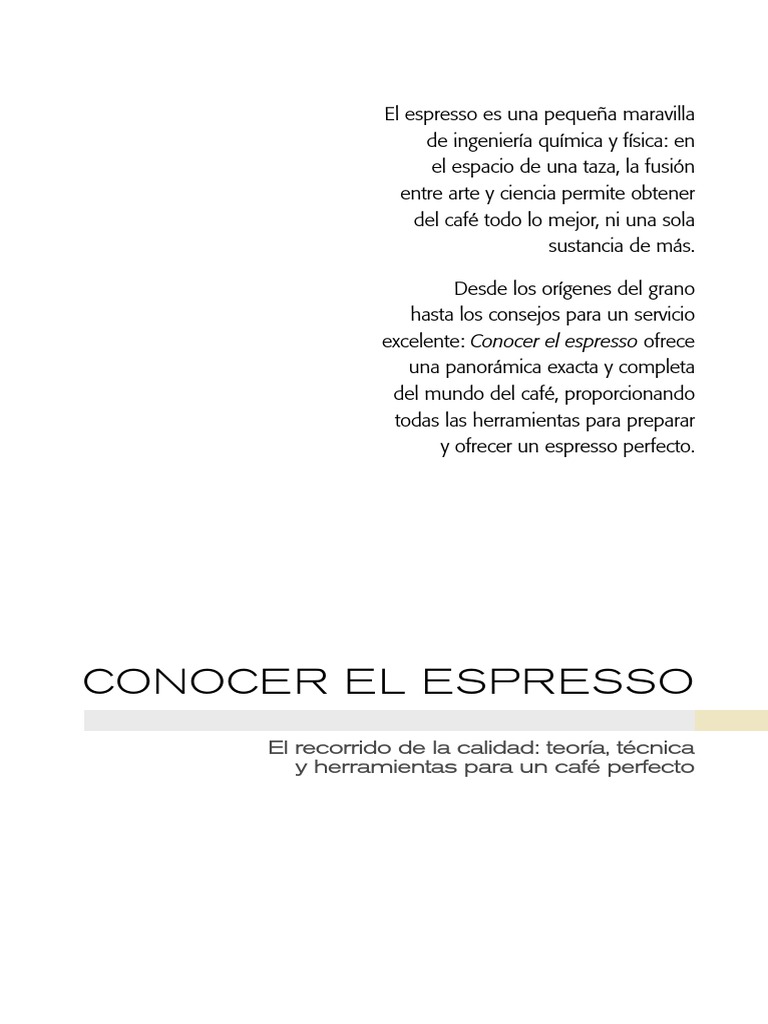 Material Didáctico Conocer El Espresso PDF | PDF