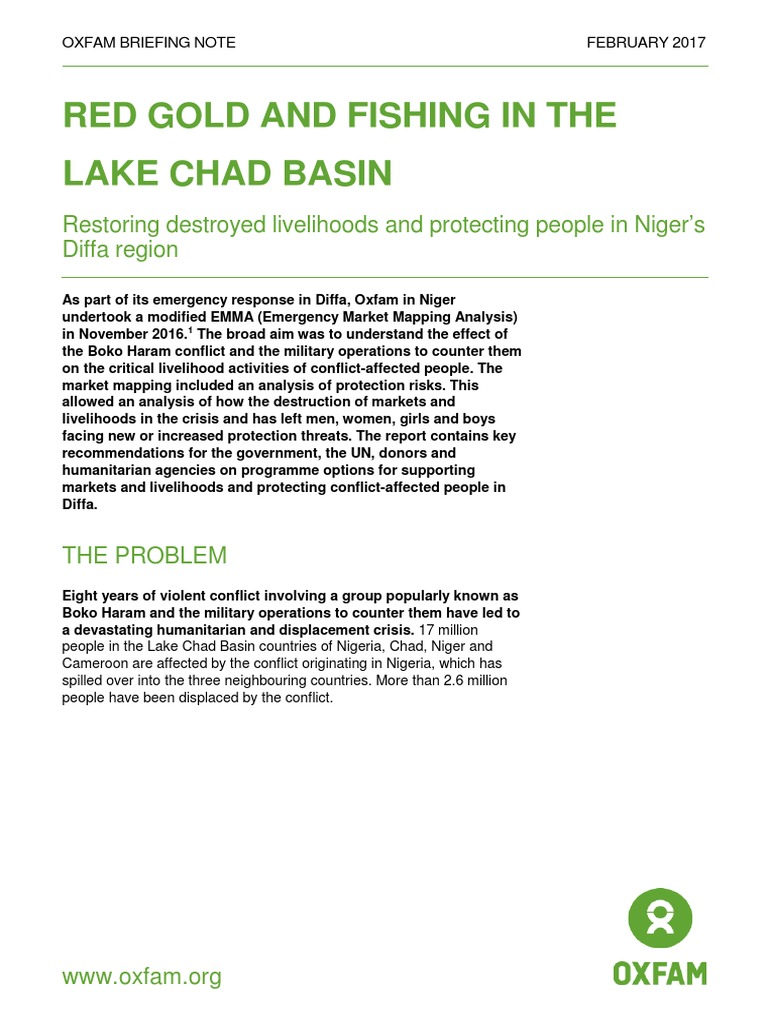 Red Gold and Fishing in The Lake Chad Basin: Restoring Destroyed ...
