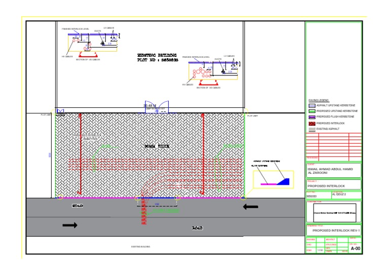 Paving Legend Asphalt Upstand Kerbstone: Finished Interlock Level LV ...