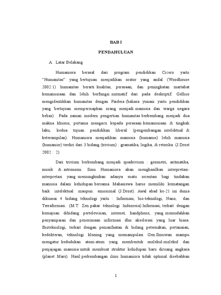 Konsep Humaniora | PDF