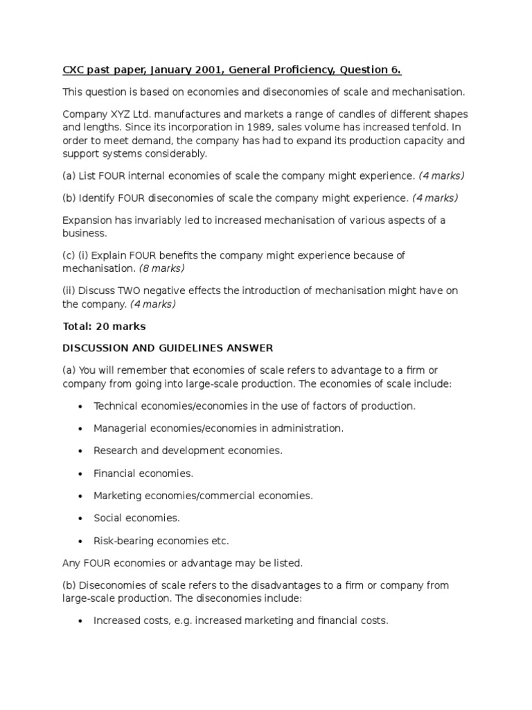 CSEC Pob Past Paper | Current Account | Banks