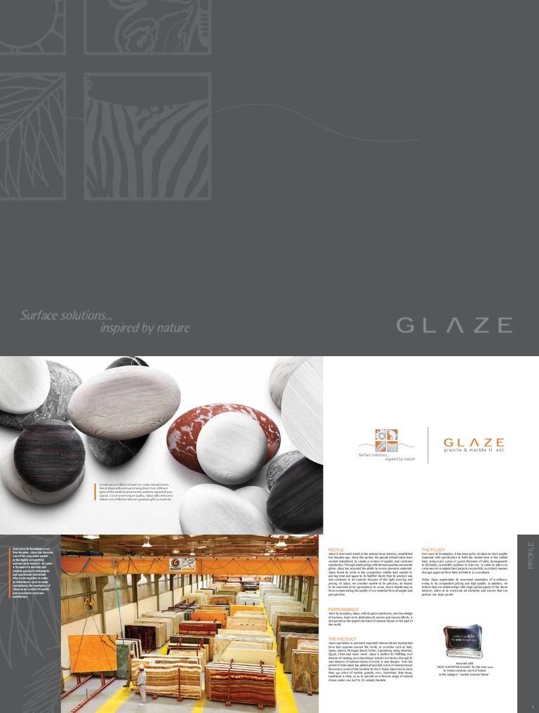 Glaze Stone Catalog | PDF | Limestone | Rock (Geology)