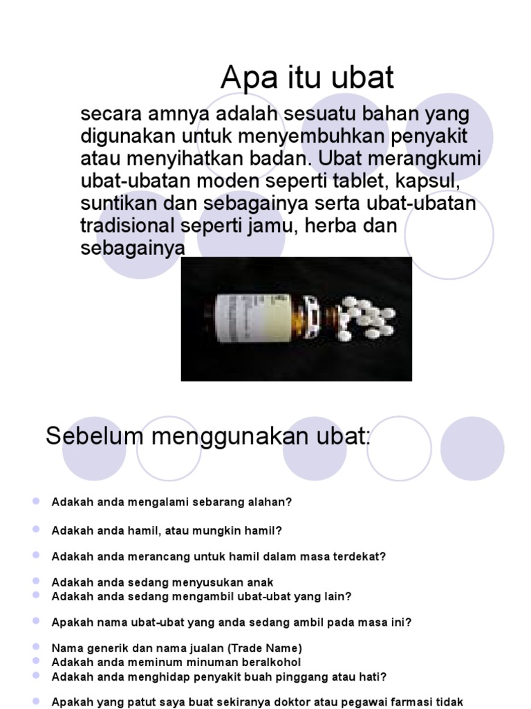 Apa Itu Ubat | PDF | Pengembangan Diri