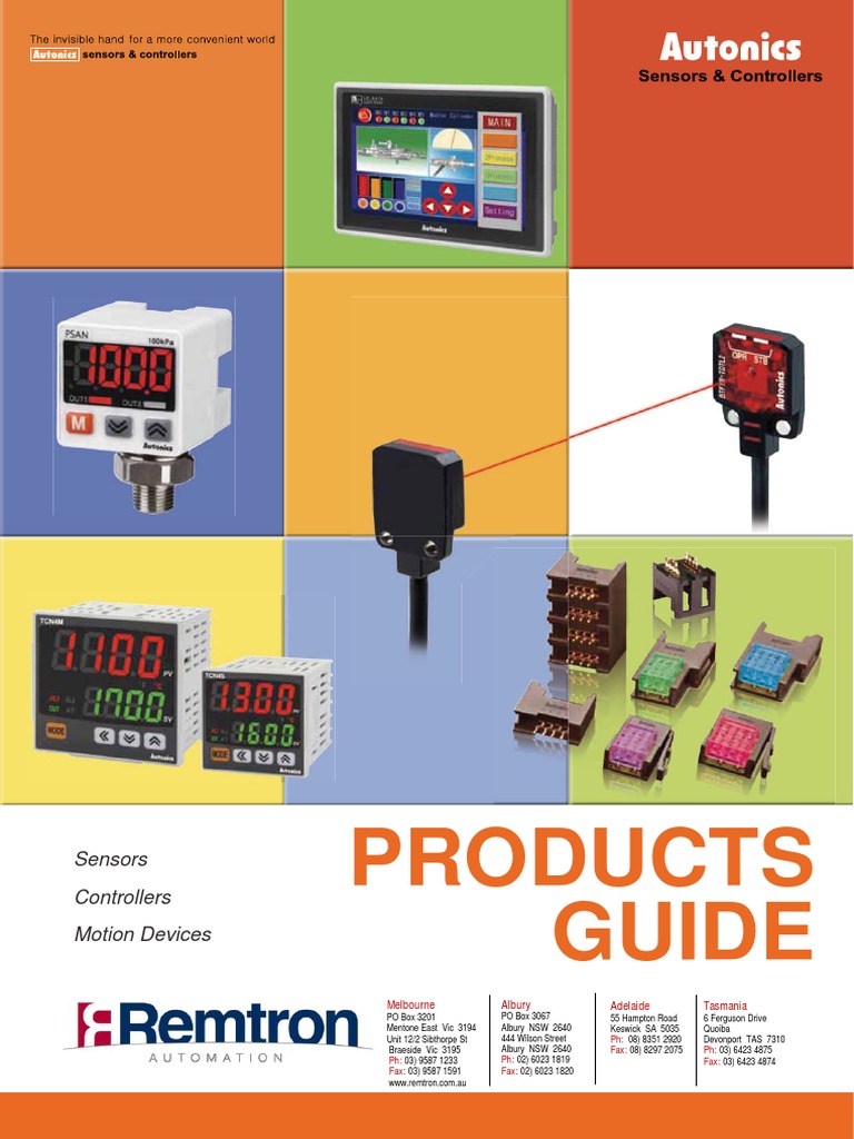 Autonics Product Guide 2013 | PDF | Electrical Connector | Sensor