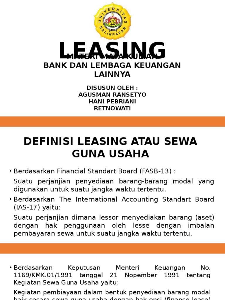 Panduan Lengkap tentang Leasing | PDF
