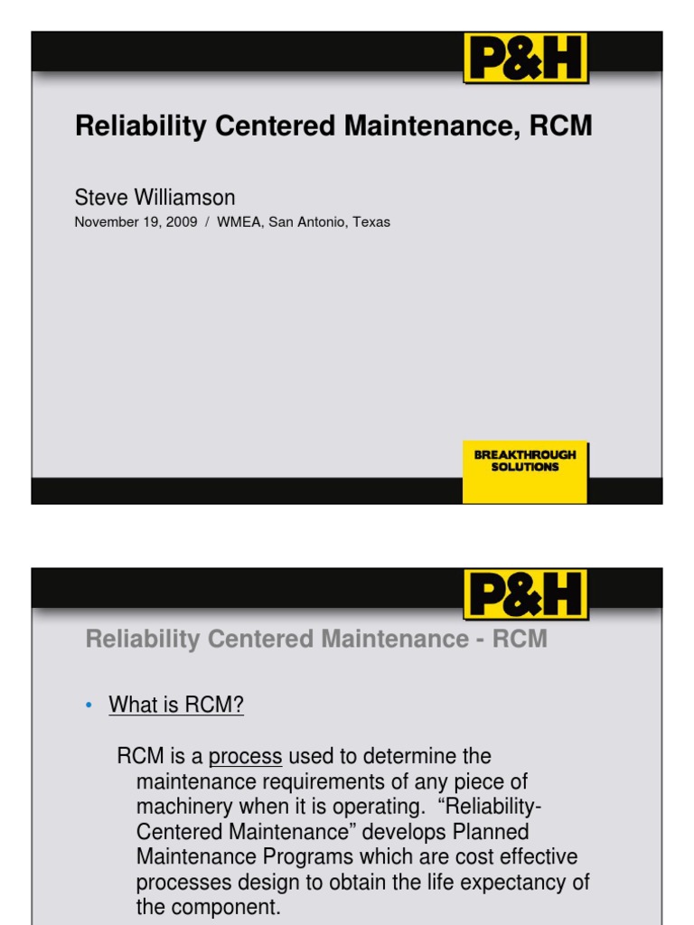 Failure Pattern RCM | Reliability Engineering | Systems Engineering ...