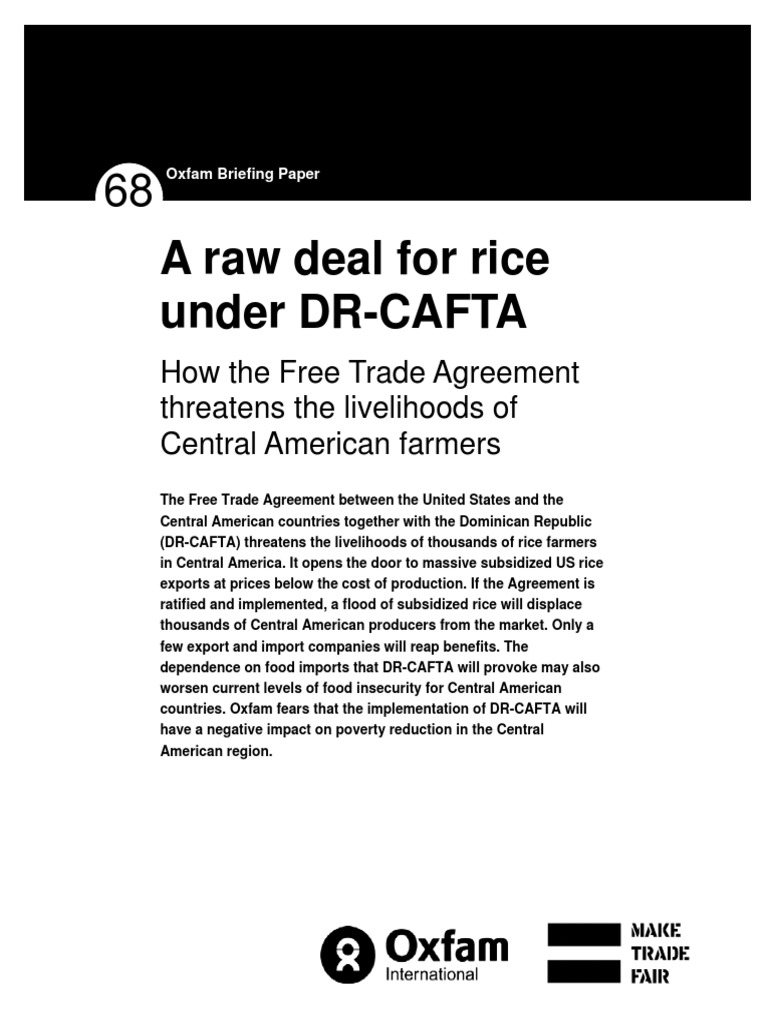 DR-CAFTA's Impact on Central American Rice Farmers | PDF ...