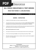 NSEJS 2022 Answer Key and Solutions | PDF