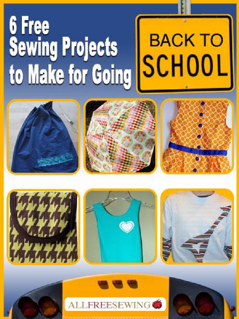 Back to School Sewing Projects | PDF | Seam (Sewing) | Sewing