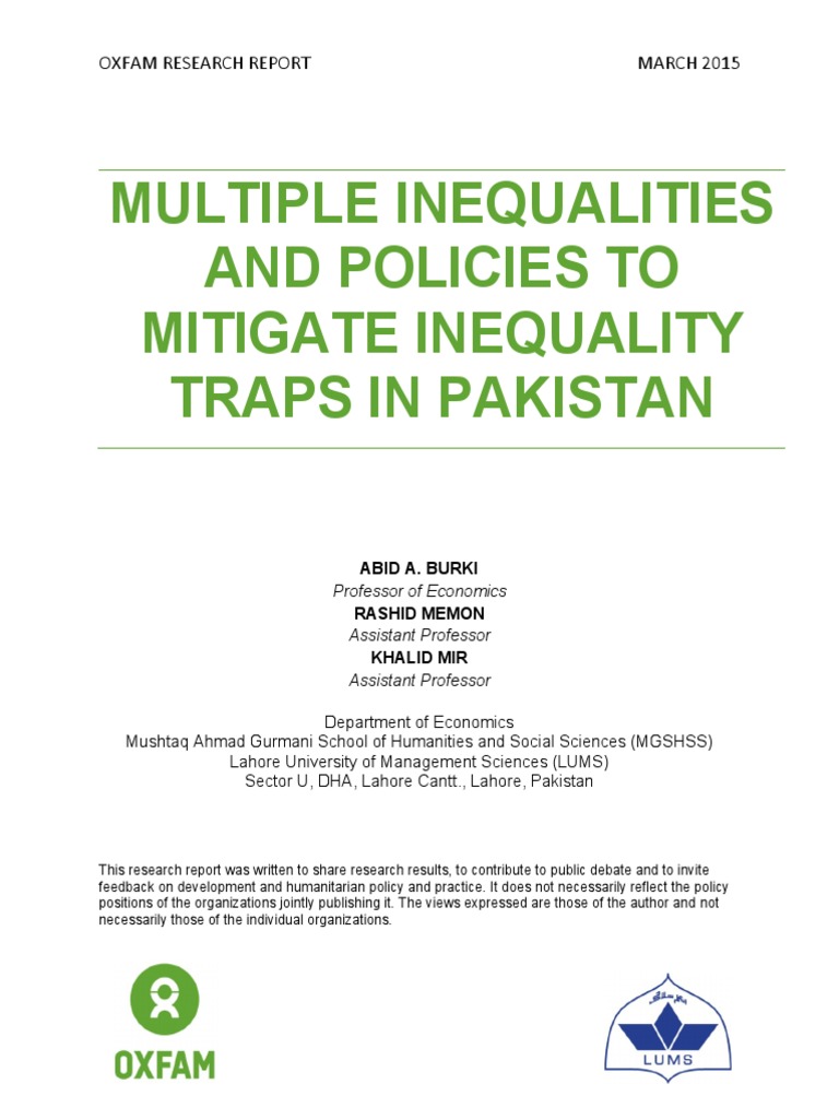 Multiple Inequalities and Policies To Mitigate Inequality Traps in ...