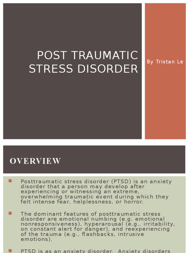 PTSD - Presentation | PDF | Psychological Trauma | Posttraumatic Stress ...