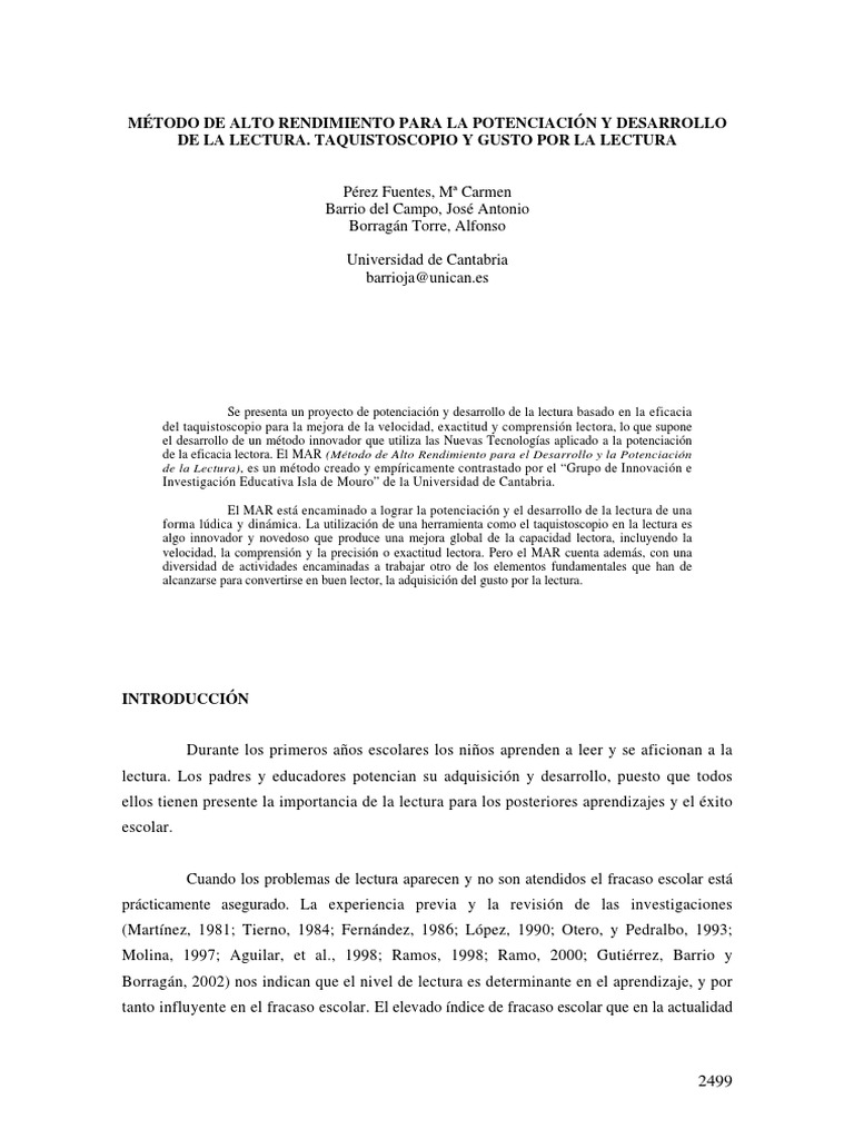 Método de Alto Rendimiento para La Potenciación Y Desarrollo de La ...