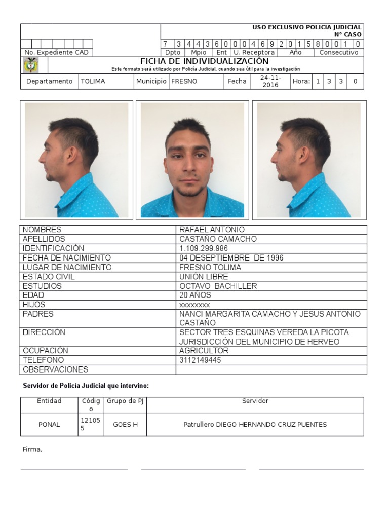 Ficha Individualizacion - Rafa | PDF