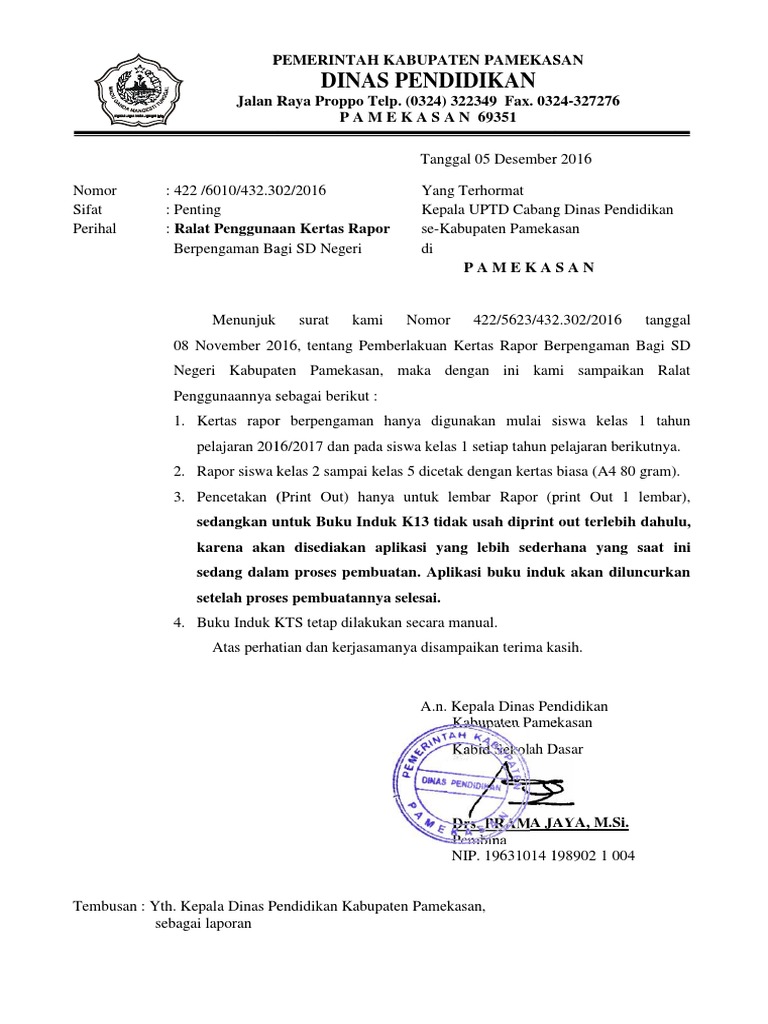 Surat Ralat NEW | PDF