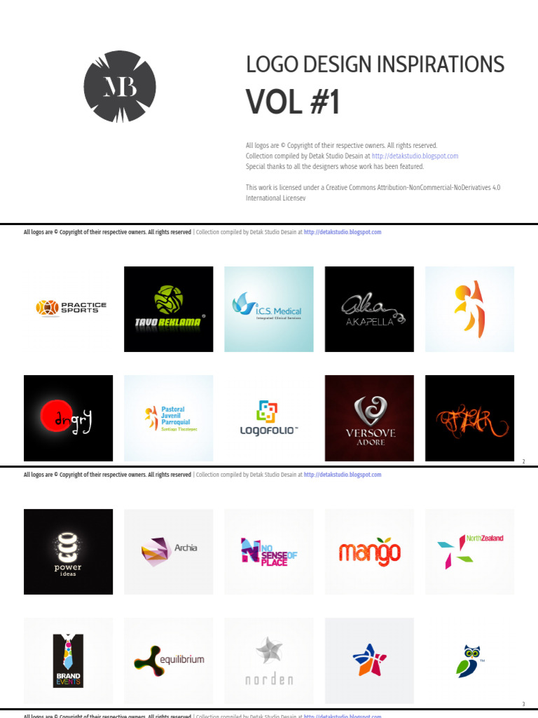 500 Logo Design Inspirations Download #1 (E-Book) | PDF | All Rights ...