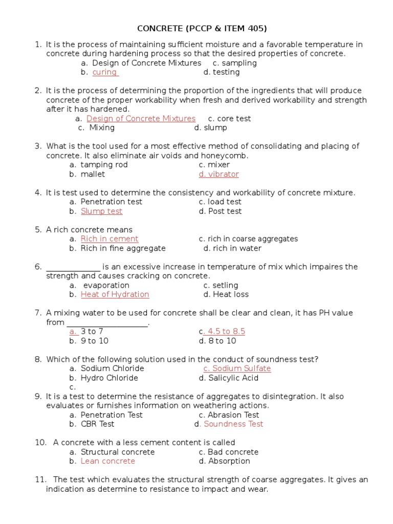 PCCP & Bituminous Concrete Materials | PDF | Asphalt | Construction ...