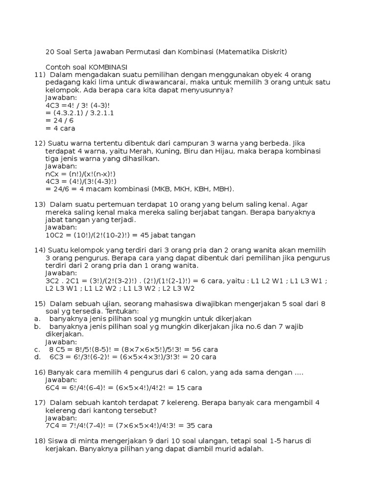 Soal USBN MATEMATIKA 2017 DAN PEMBAHASAN (KUNCI JAWABAN) | PDF