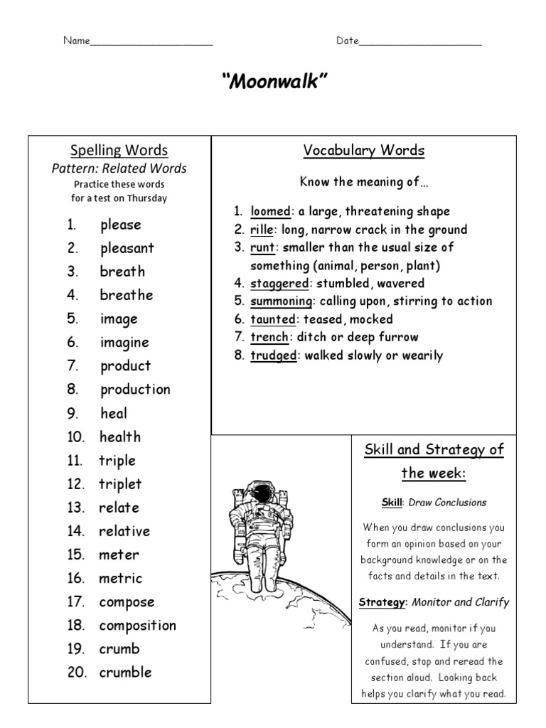 Spelling and Vocabulary Practice Guide | PDF