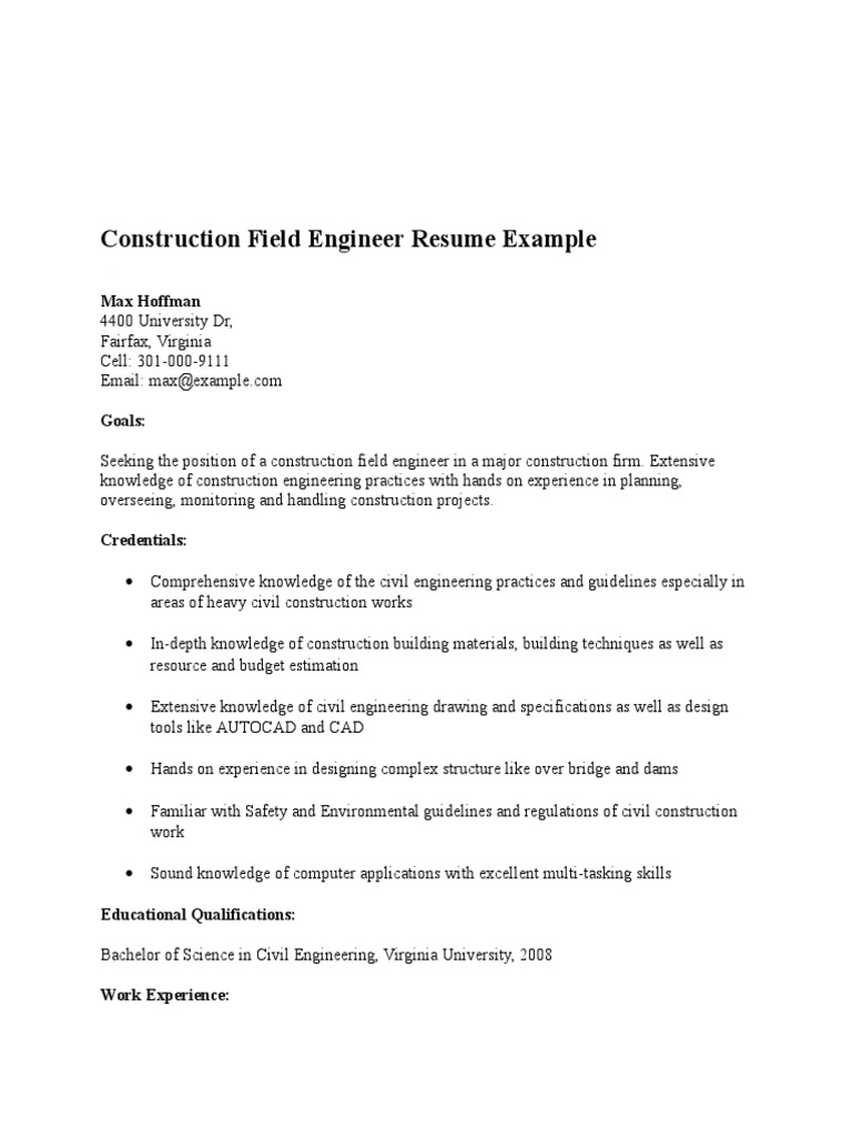 Traffic Engineer Resume Example | Traffic | Engineer