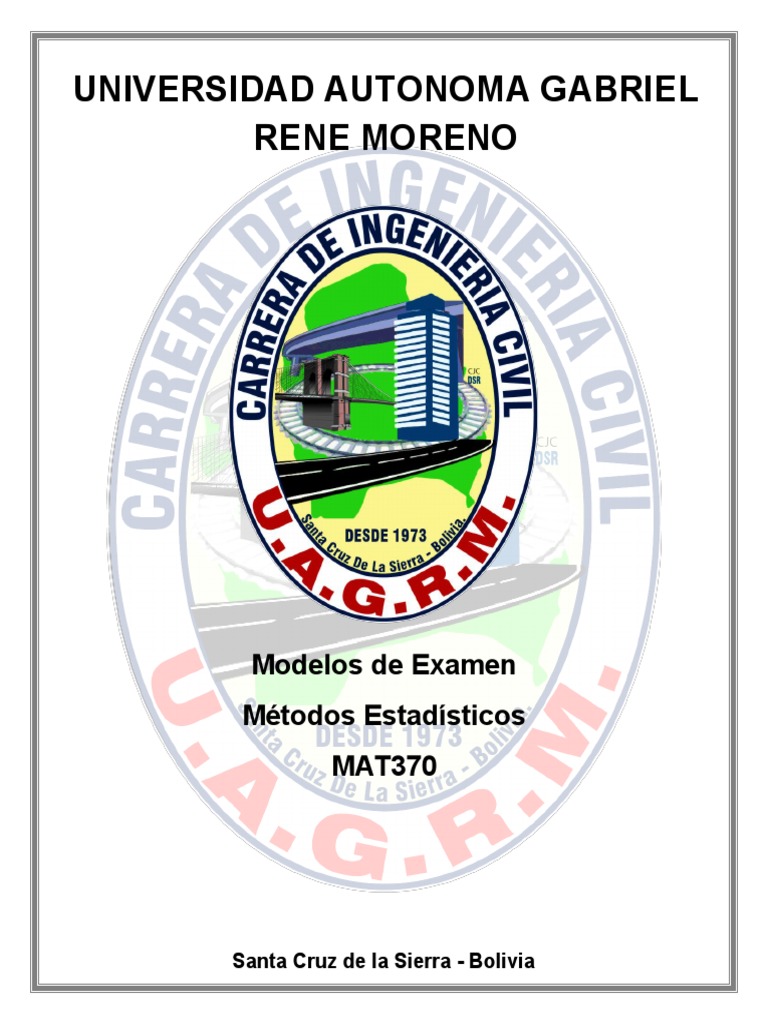 MAT 370, Modelos de Examen | Unduh gratis PDF | Dispersión estadística ...