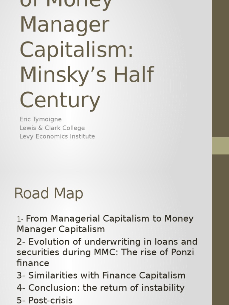 The Rise and Fall of Money Manager Capitalism | PDF | Securitization ...