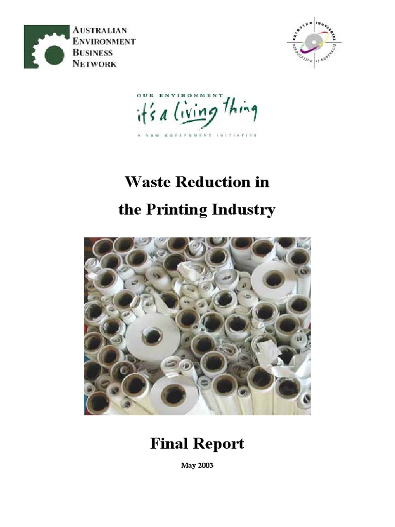 Waste Reduction in The Printing Industry | PDF | Printer (Computing ...