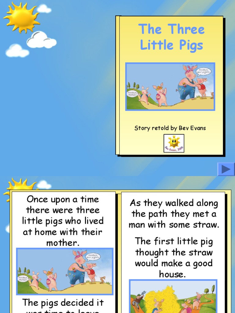 Three Little Pigs Story Book | PDF | Leisure