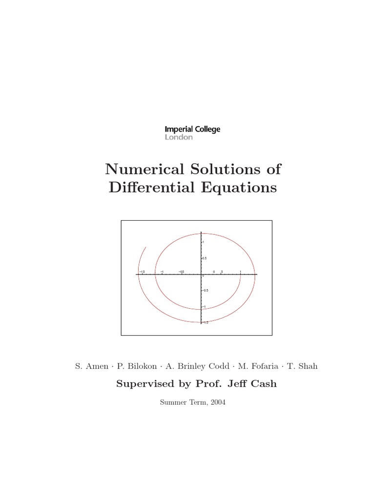 Amen S., Bilokon P., Brinley Codd A., Fofaria M., Shah T. (2004) - Numerical Solutions of ...