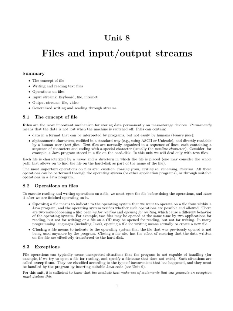 Uni 08 Pdf Method Computer Programming Class Computer Programming