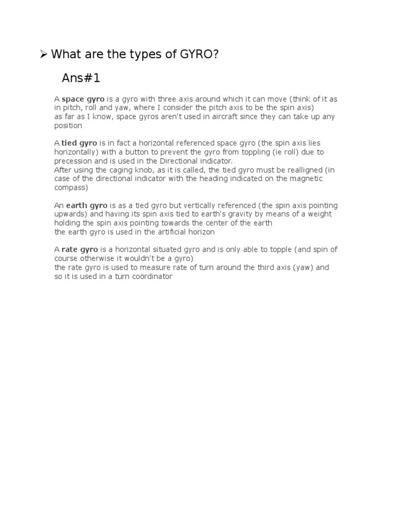 What Are the Types of GYRO | Gyroscope | Rotation