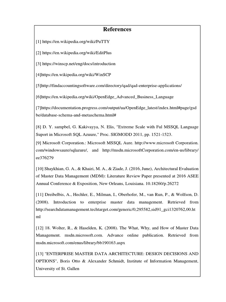 References PDF | PDF | Microsoft Sql Server | Information Science