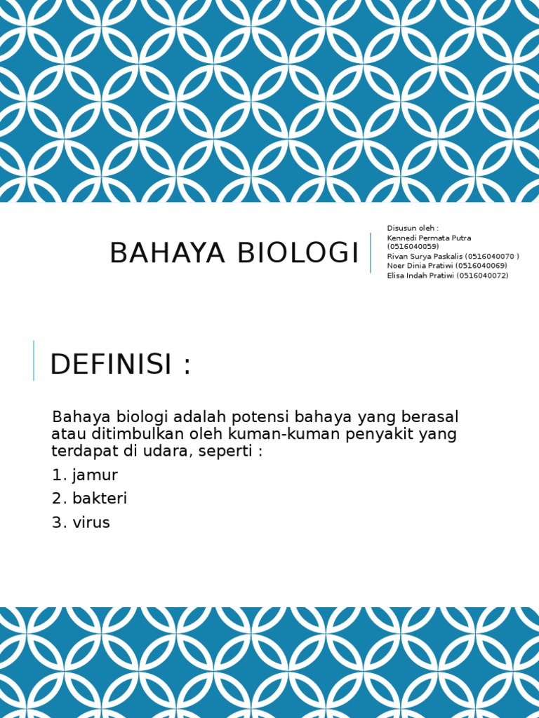 Bahaya Biologi: Penyakit dan Pencegahan | PDF | Pengembangan Diri ...