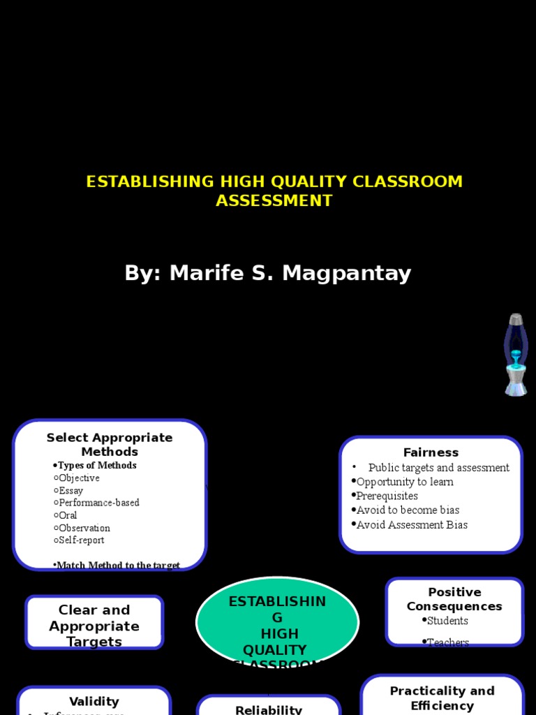 Establishing Effective Classroom Assessment: A Guide to Selecting ...
