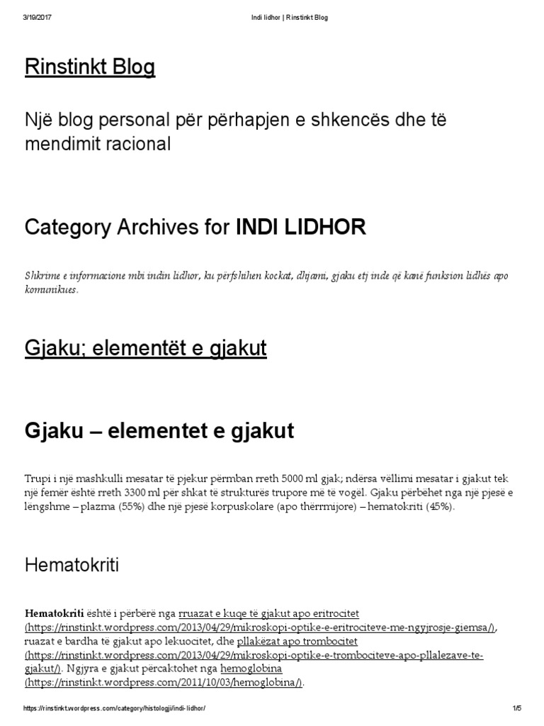 Indi Lidhor - Rinstinkt Blog | PDF