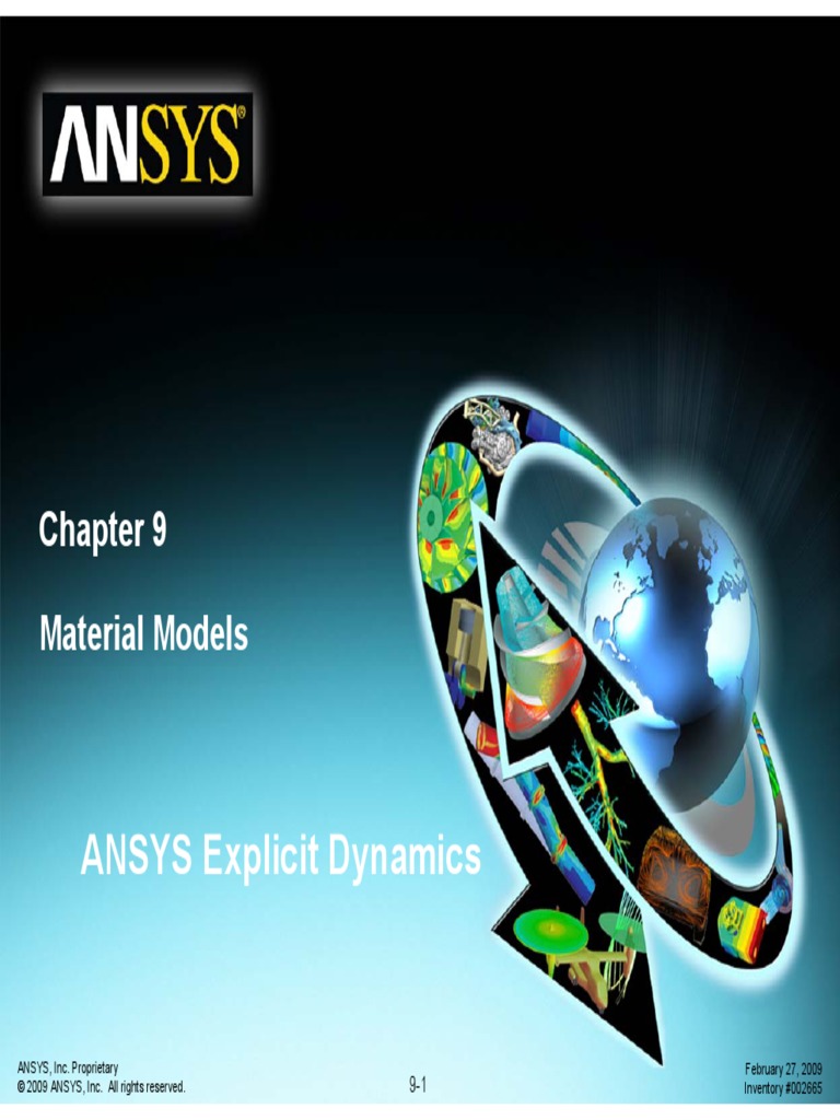ANSYS Explicit Dynamics Material Models | Fracture | Yield (Engineering ...