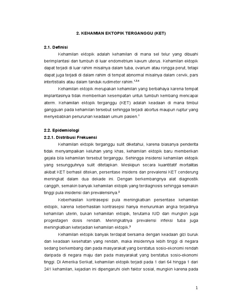 LP KET Kehamilan Ektopik | PDF