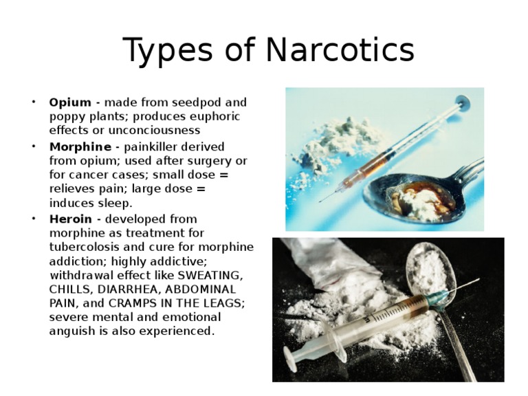 Types of Narcotics | PDF