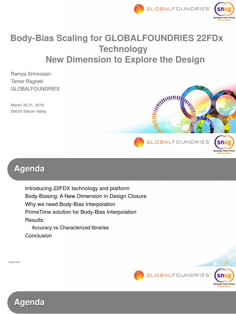 Body Bias Scaling For Globalfoundries 22fdx Technology New Dimension To Explore The Design | PDF ...