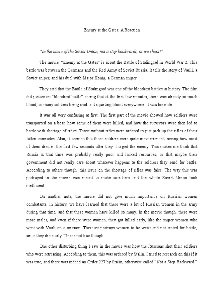reaction-paper-military-warfare
