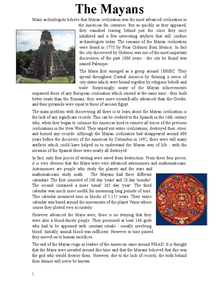 the mayans reading | Maya Civilization | Cultural Anthropology