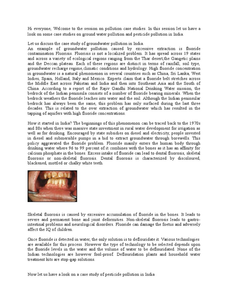 Pollution Case Studies | PDF | Groundwater | Natural Environment